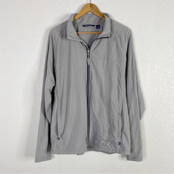 Cutter & Buck | Jackets & Coats | Cutter Buck Gray Microsoft Logo Zip ...